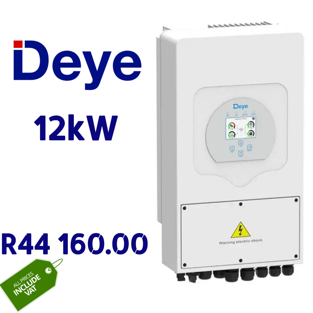 Deye 12KW Three Phase Hybrid Inverter – Powerhouse Distributors
