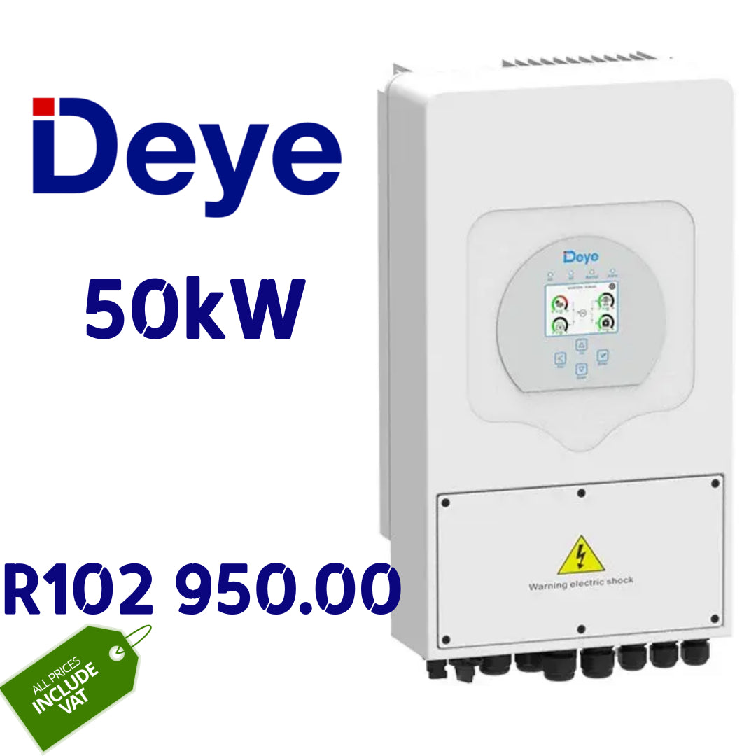 Deye 50KW Three Phase Hybrid Inverter – Powerhouse Distributors