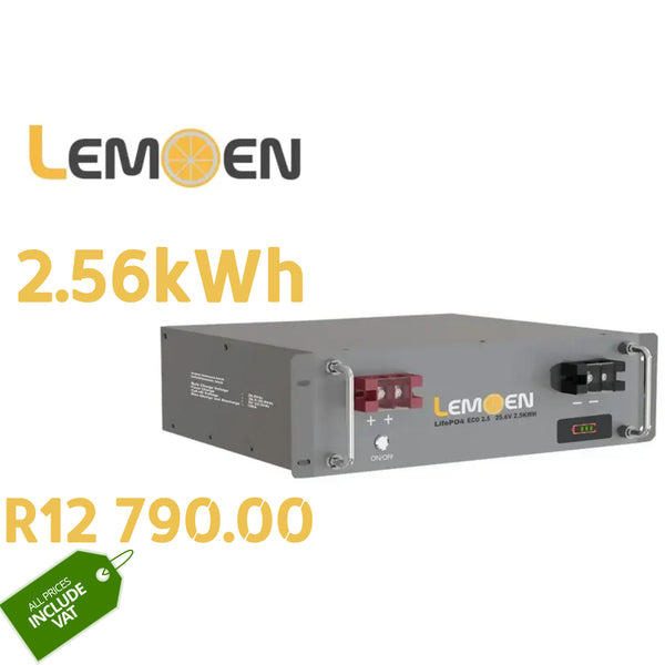 Lemoen 2.56kWh 100Ah Lithium Ion Battery 24V – Powerhouse Distributors